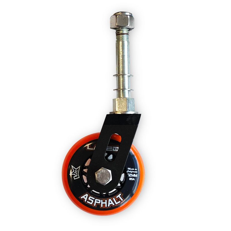 Castor Assembly Orange Labeda 72mm - Long Stem - RMA Sport